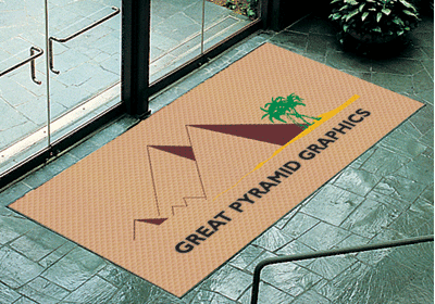 Pyramid Rubber Logo Mat | Eagle Mat