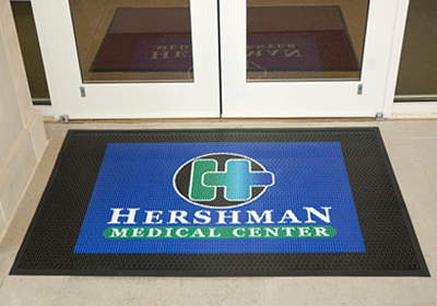 Rubber Scraper Logo Mat | Eagle Mat