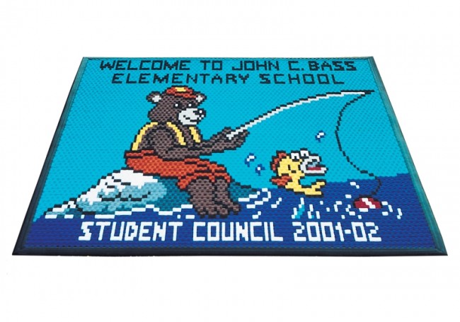 Vinyl Link Recessed Logo Mat | Eagle Mat